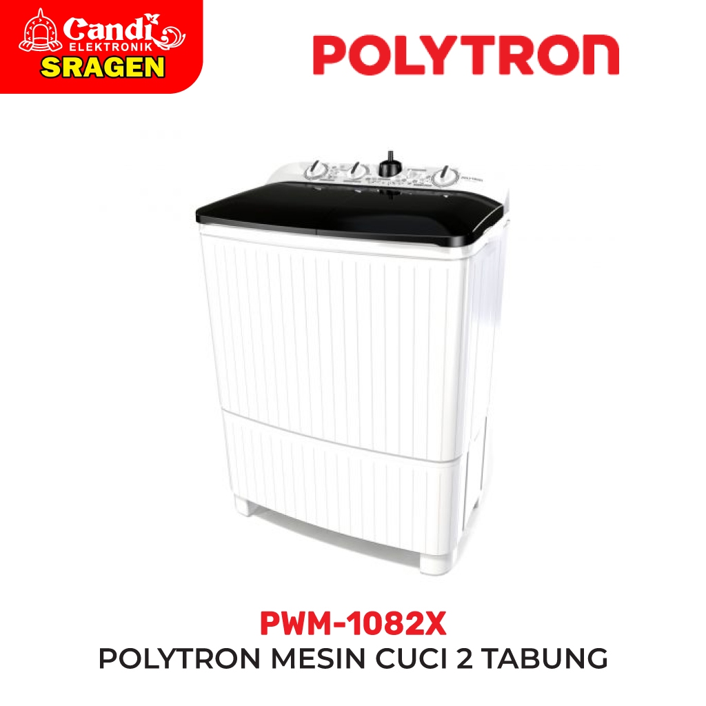 Jual POLYTRON Mesin cuci 2 tabung Primadona Samba series hijab 10 Kg ...