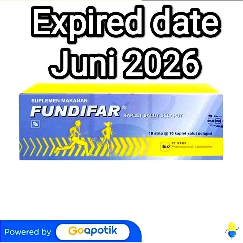 Jual Fundifar KAPLET BOX ISI 100 TABLET VITAMIN MULTIVITAMIN B1 B6 B12 ...