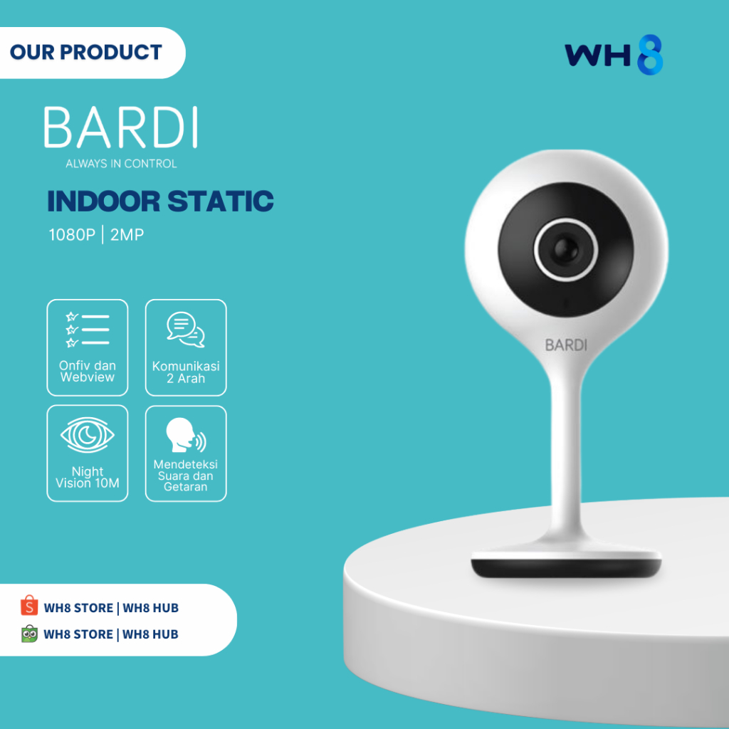 Jual BARDI Smart Indoor Static IP Camera | Shopee Indonesia