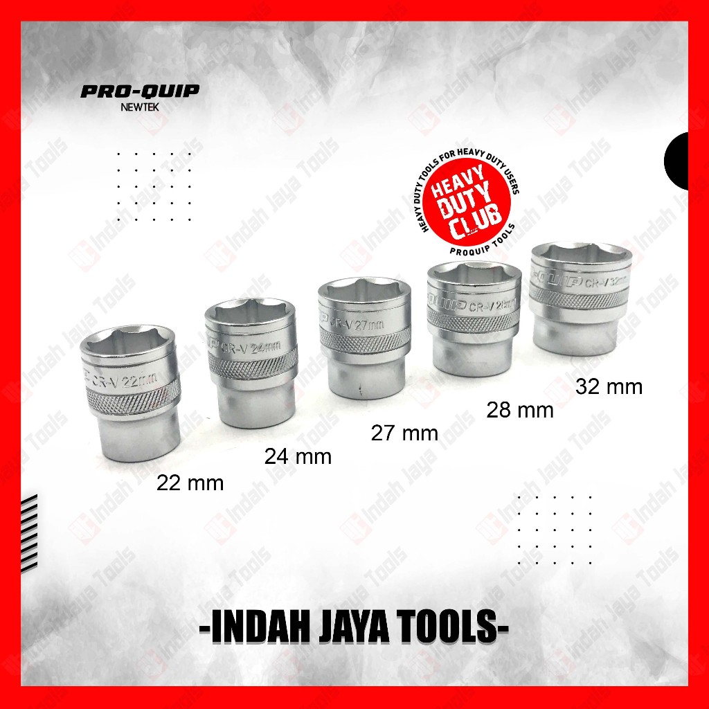 Jual PRO-QUIP Mata Sok 1/2 Inch Satuan 6PT 22 24 27 28 32 mm - Kunci Socket Sock Shock | Shopee ...