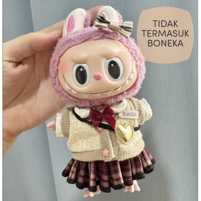 Jual (PO)14 HARI PART 4 CLOTH LABUBU//LABUBU RAJUT SET/BAJU LABUBU LISA ...