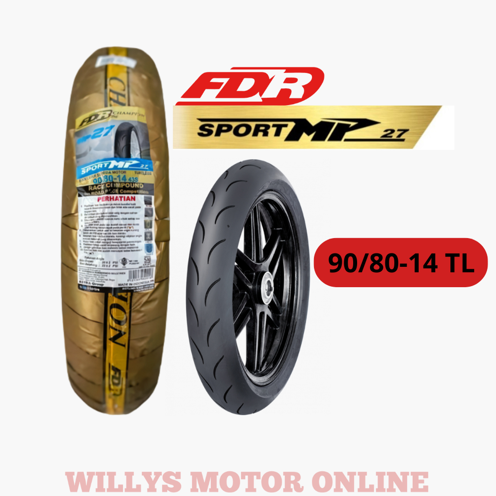 Jual Ban FDR MP27 90/80-14 Race Coumpond Tubeless / Ban Motor Matic ...