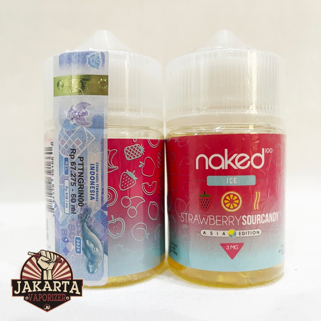 Jual NAKED 100 STRAWBERRY SOURCANDY ICE SOUR CANDY 60ML 3MG BY NAKED | Shopee Indonesia