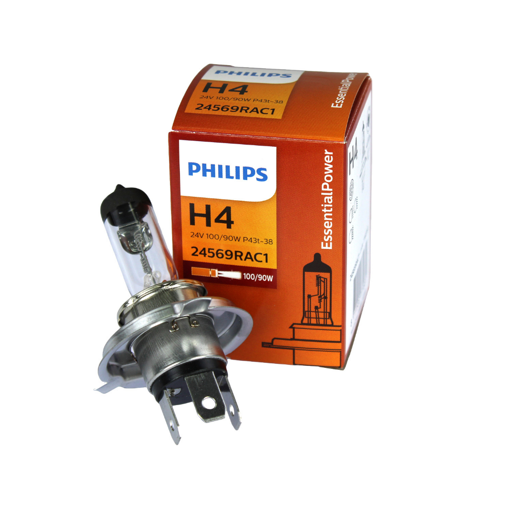 Jual BOHLAM LAMPU HALOGEN PHILIPS H4 24V 100/90W P43t-38 ORIGINAL ...