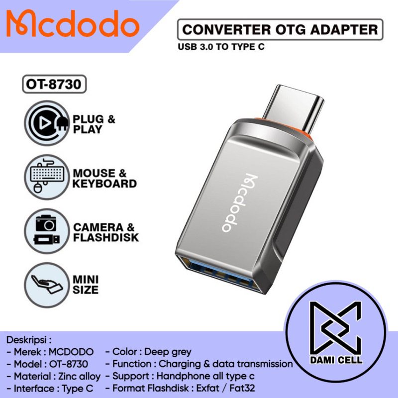 Jual MCDODO Adapter OTG Type C to USB 3.0 Flashdisk Data Transmission ...
