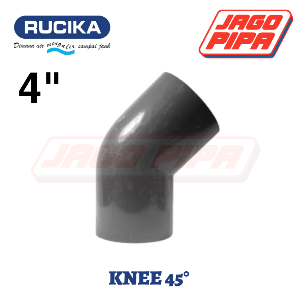 Jual Rucika Elbow 45 AW 4 Inch Knee 45 Derajat 4" Fitting PVC | Shopee Indonesia