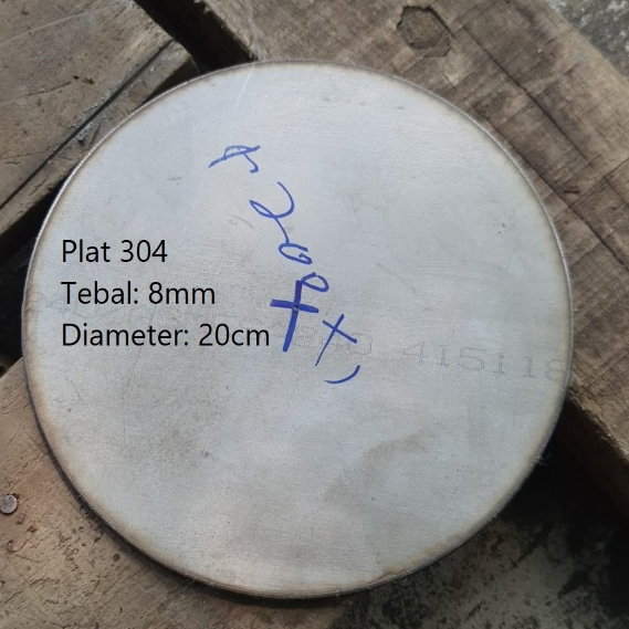Jual Plat 304 Tebal: 8mm | Bulat Lingkaran | Uk; diameter 17cm | Diameter 20cm | Stainless ...