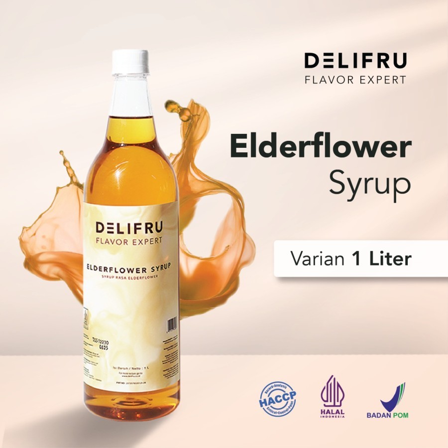 Jual Delifru Syrup Elderflower - Sirup Bunga Elder 1 Liter | Shopee ...