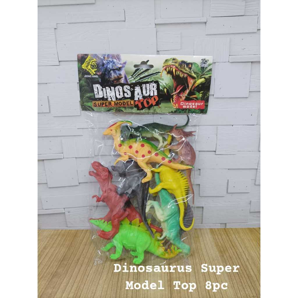 Jual MAINAN ANAK Miniatur Dino Karet 8pc / Dinosaur Super Model TOP KOLEKSI DINOSAURUS | Shopee ...