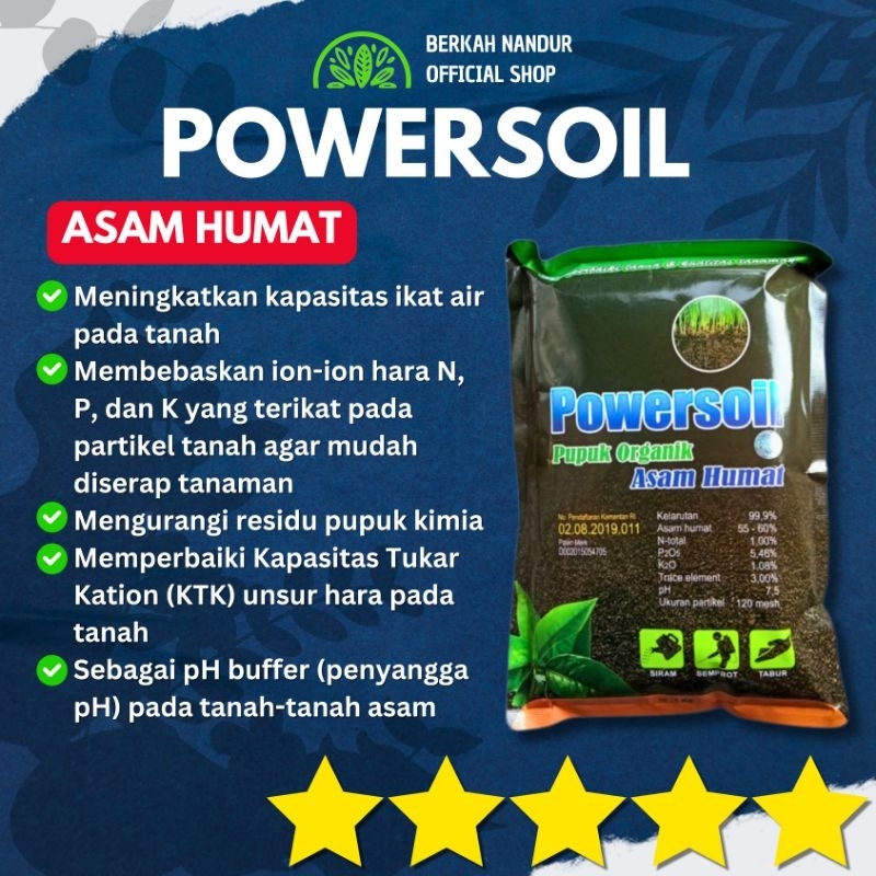 Jual Power Soil 1 kg PowerSoil Pembenah Tanah Asam Humat | Shopee Indonesia