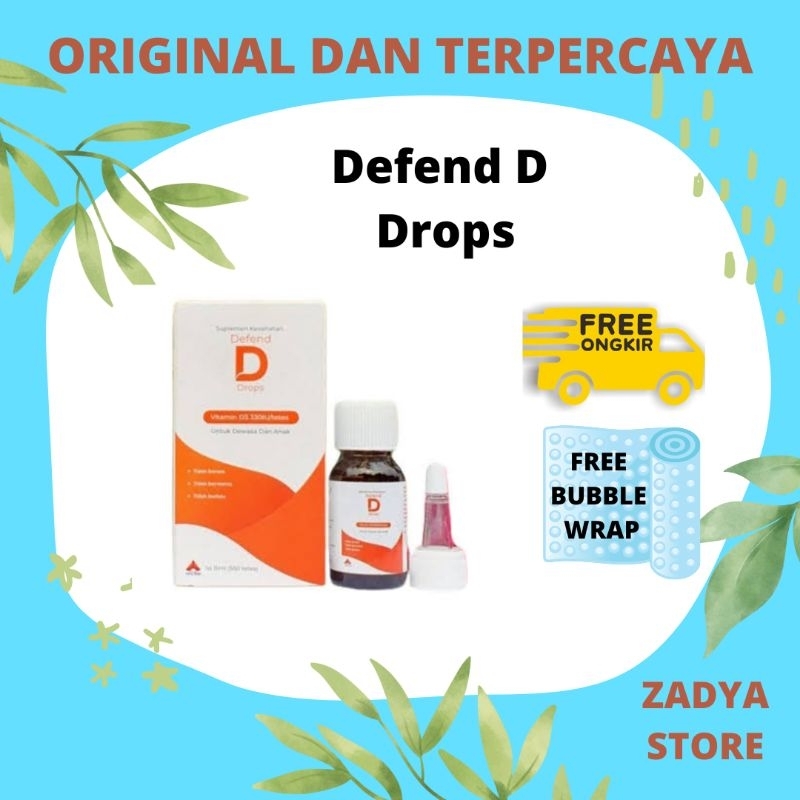 Jual TERMURAH!!! Defend D Drops Vitamin D3 15mL (550 tetes) | Shopee ...