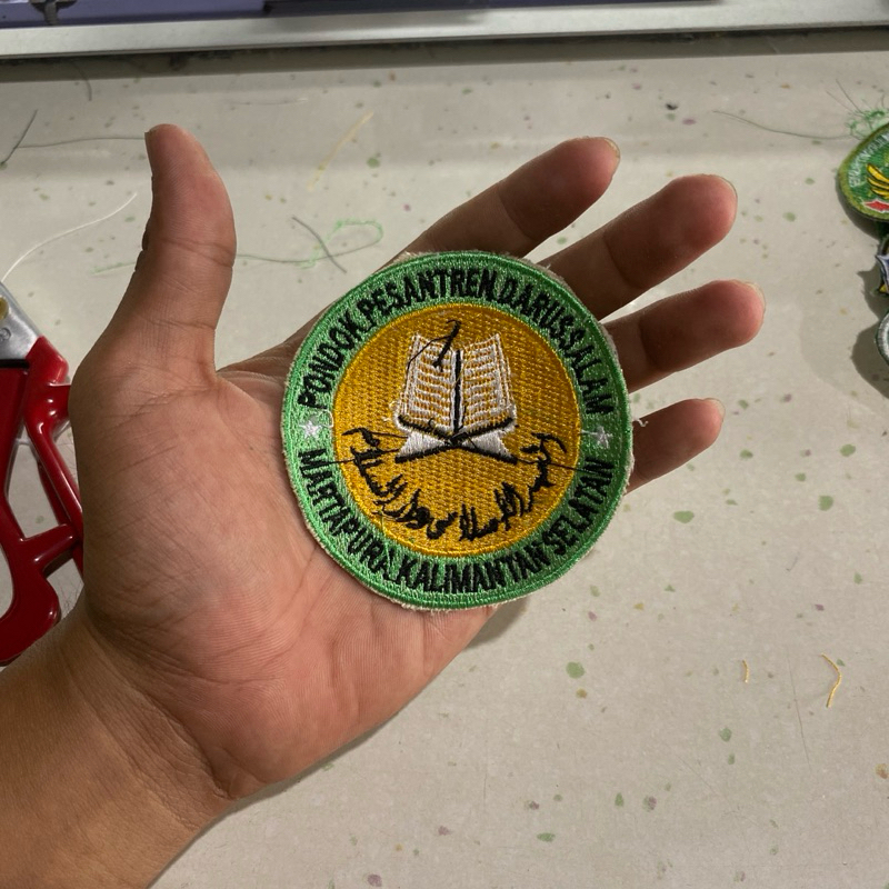 Jual BORDIR LAMBANG SEKOLAH UNIVERSITAS TINGGI TK SD SMP SMA KULIAH ...