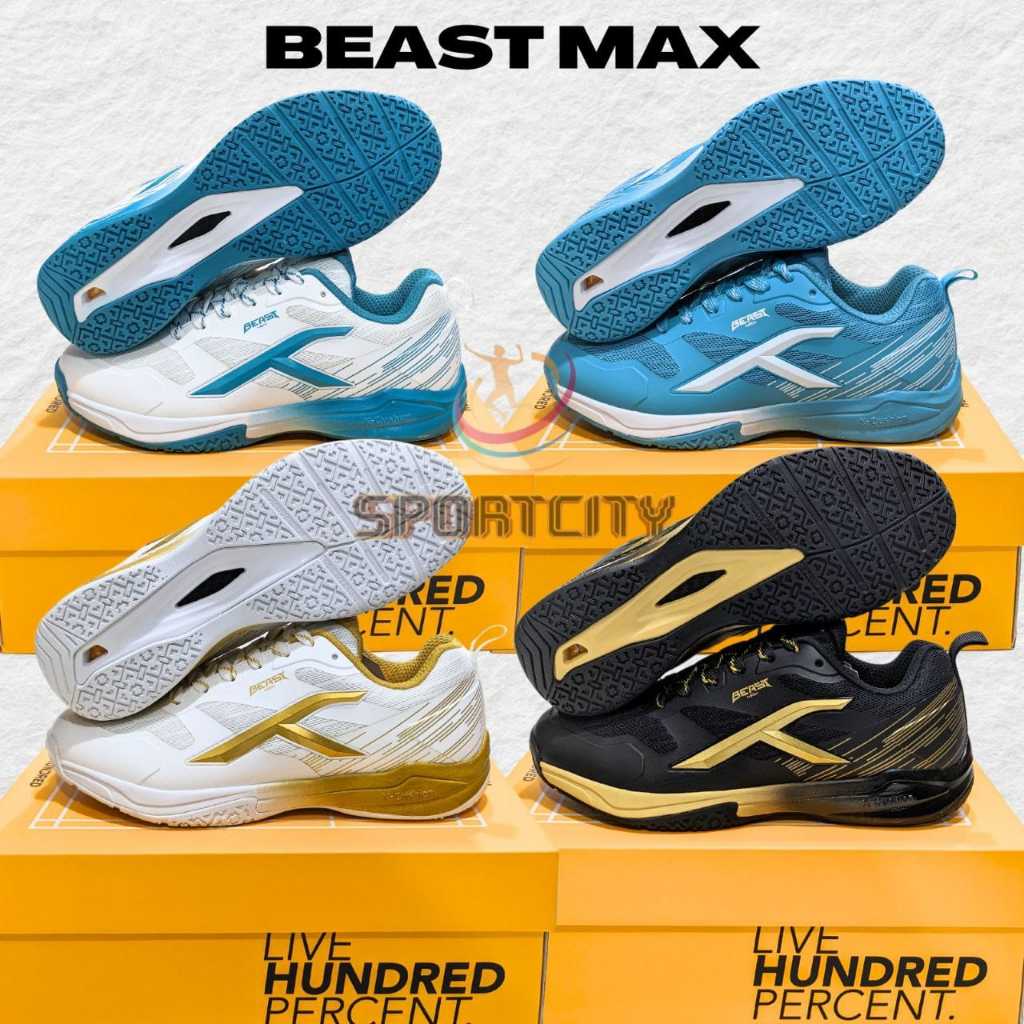 Jual Sepatu Badminton HUNDRED BEAST MAX Hndrd Original | Shopee Indonesia