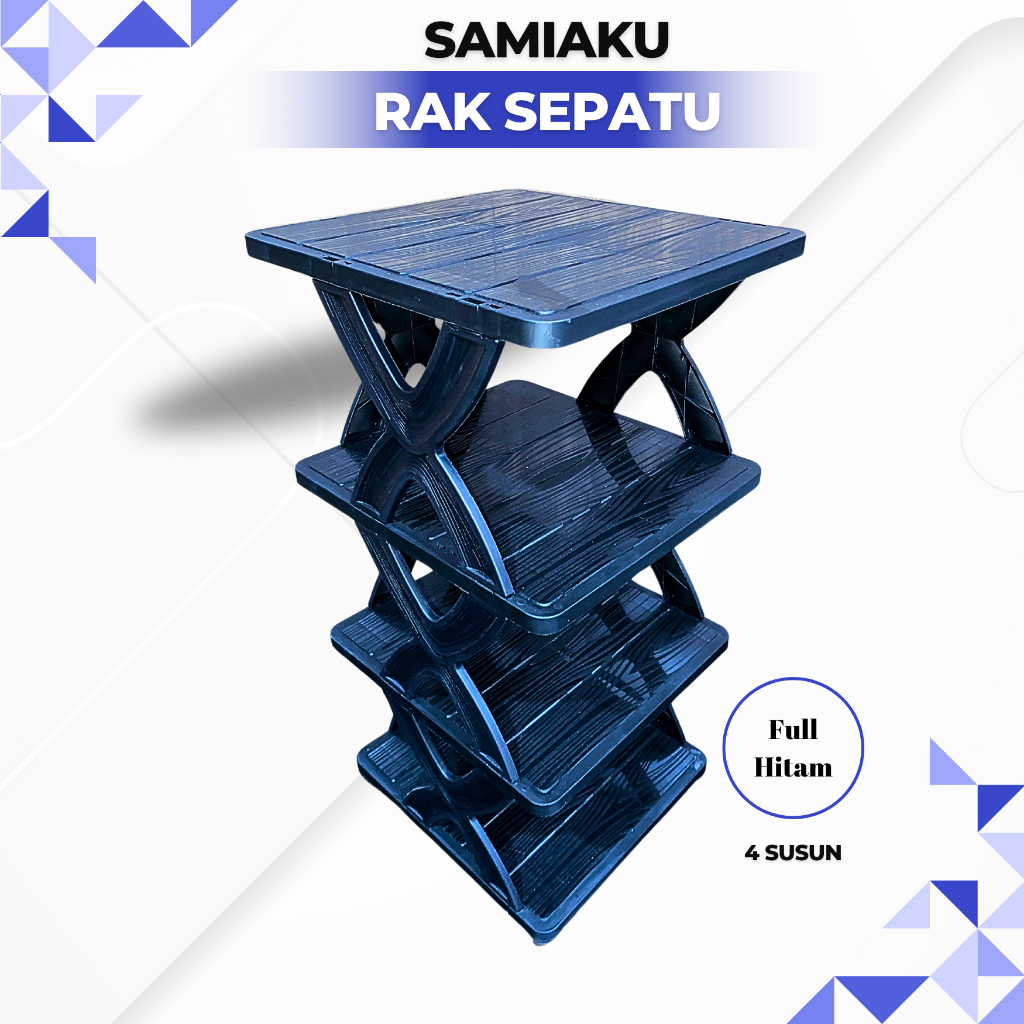 Jual Samiaku Rak sepatu sendal rak sendal modis motif kayu futuristik ...