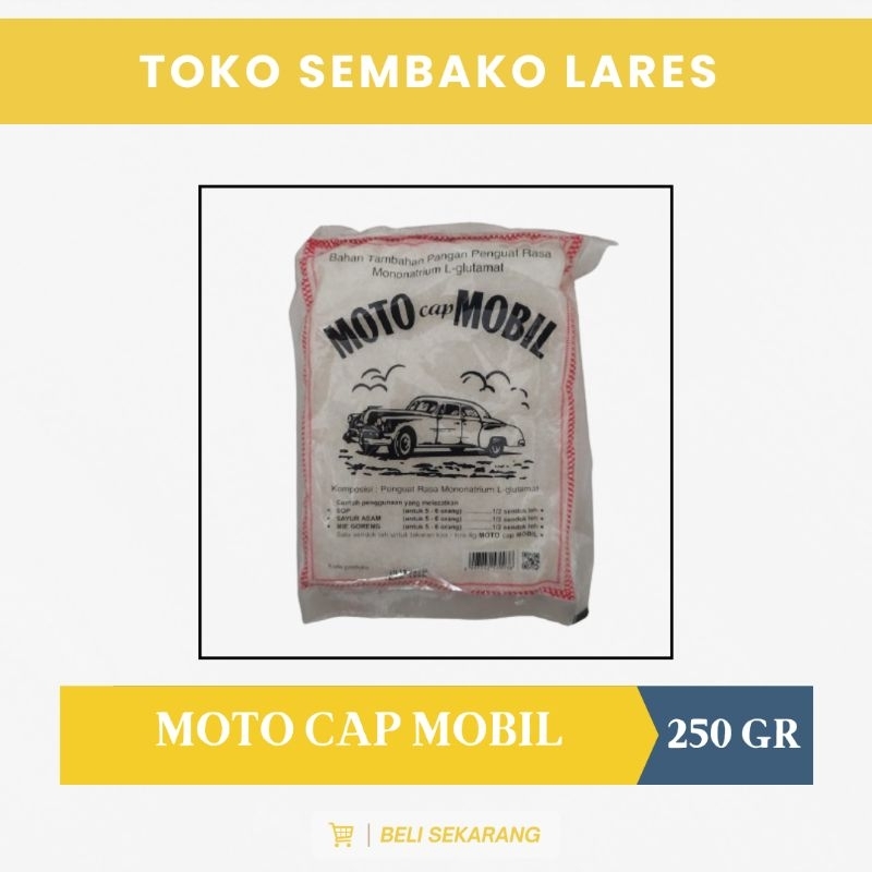 Jual Moto Cap Mobil Penyedap Rasa 250 gr | Shopee Indonesia