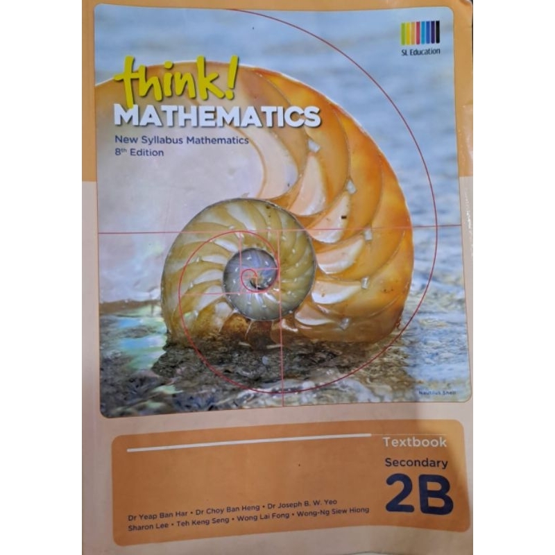 Jual Think Mathematics 8th Edition Secondary 2B Textbook | Shopee Indonesia