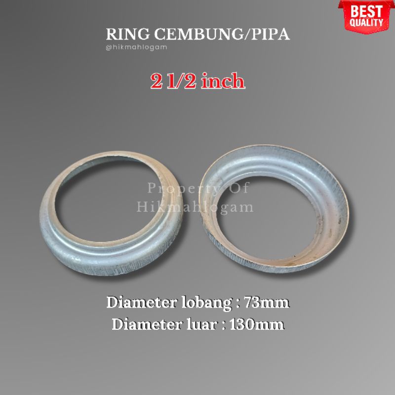 Jual ring cembung 2 1/2 inch | tapak kaki pipa | ring pipa besi ...