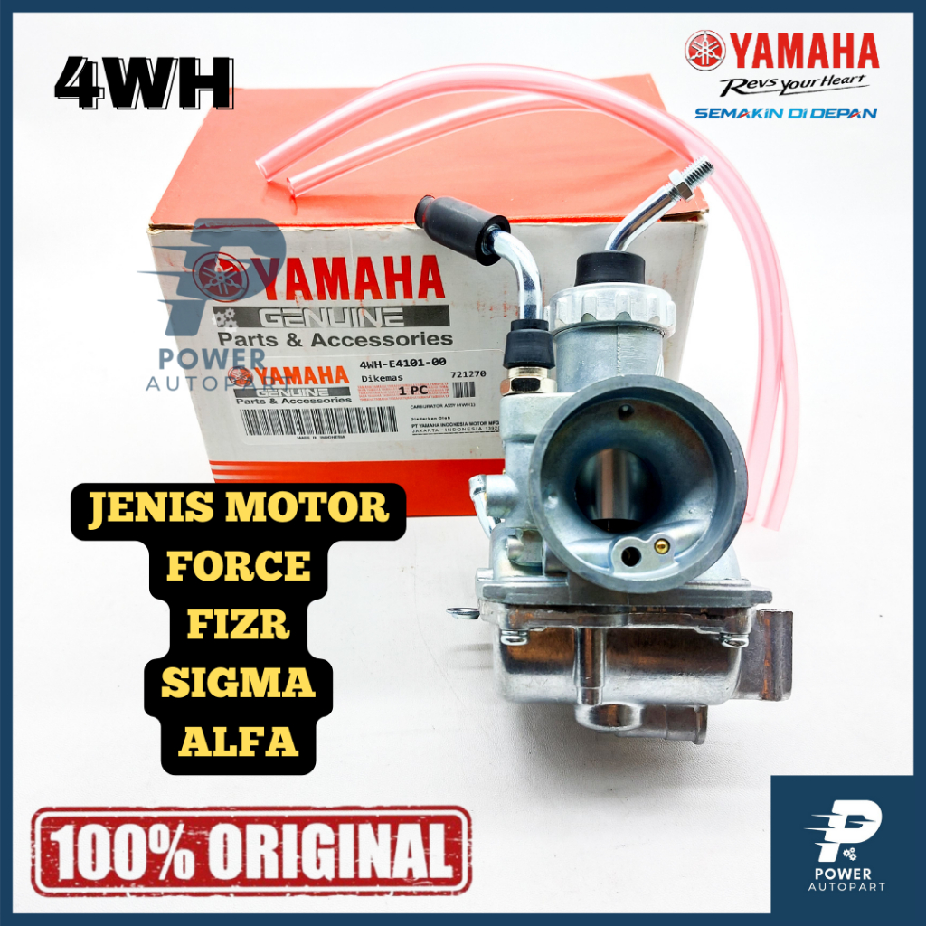 Jual ( GARANSI ) KARBURATOR ORIGINAL 4WH MOTOR FORCE 1, F1 ZR, ALFA ...