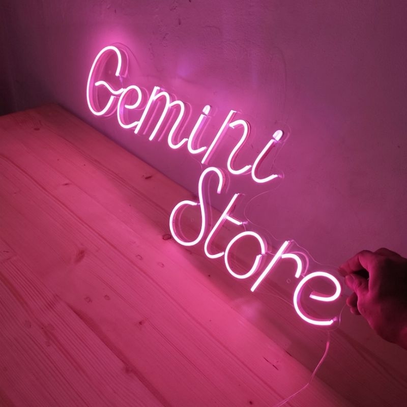 Jual Custom LED Nama Neon Sign Harga Per 1 cm Dekorasi Ruangan Kamar ...