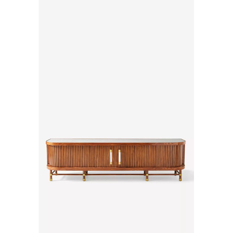 Jual Meja TV Jati Minimalis Buffet Laci Top Table Marmer | Shopee Indonesia