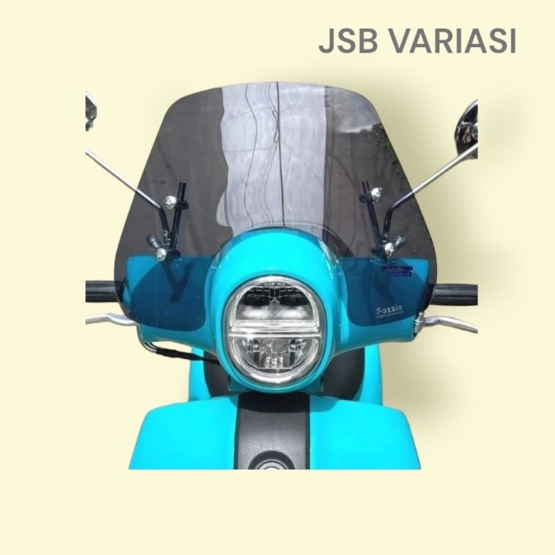 Jual Visor Windshield FAZZIO Tebal 3 Mili plus breket warna bening ...