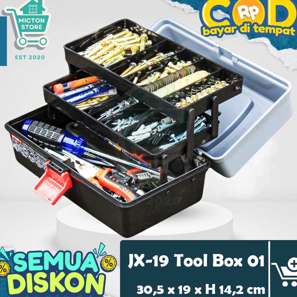 Jual Menarik BIGTON Lion Star JX19 Tool Box 1 Kotak Perkakas Bertingkat ...