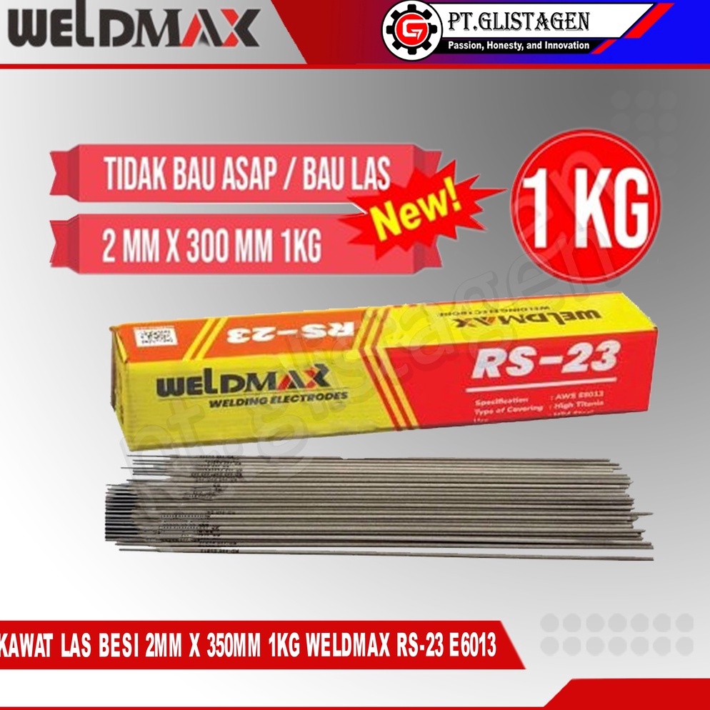 Jual Top Produk WELDMAX RS23 2mm 1KG Kawat Las Elektroda Welding RS23 E613 | Shopee Indonesia