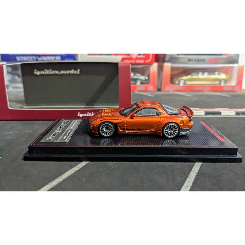 Jual Diecast Ignition Model Rocket Bunny RX7 FD3S Orange Metallic | Shopee Indonesia