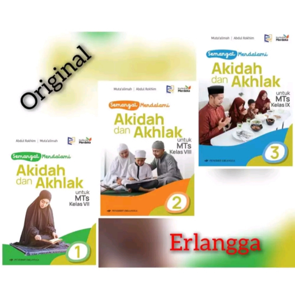 Jual ORI harga satuan buku teks semangat belajar akidah akhlak kurikulum merdeka untuk Mts kelas ...