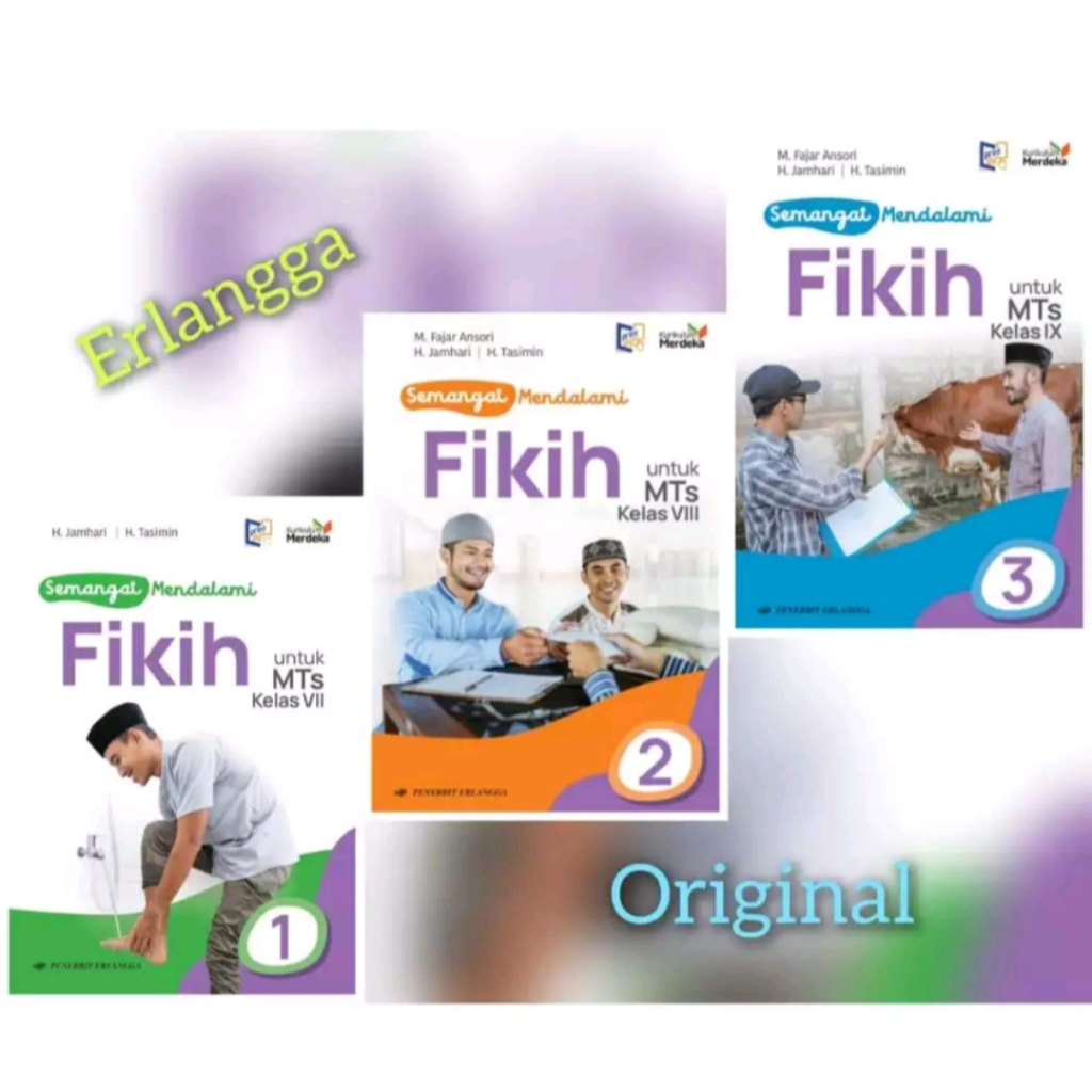 Jual ORI harga satuan buku teks semangat belajar FIKIH kurikulum merdeka untuk Mts kelas 7,8,9 ...