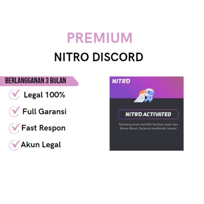 Jual Akun Nitro Promotion 3 Bulan Full Garansi | Shopee Indonesia