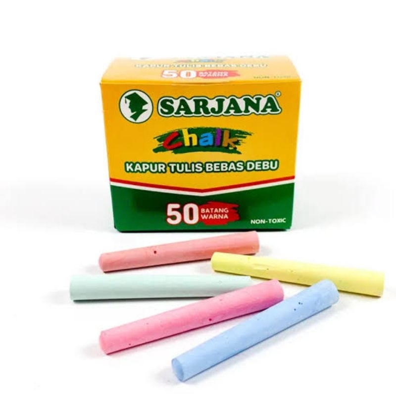 Jual Kapur Papan Tulis Warna SARJANA / Chalk Board | Shopee Indonesia