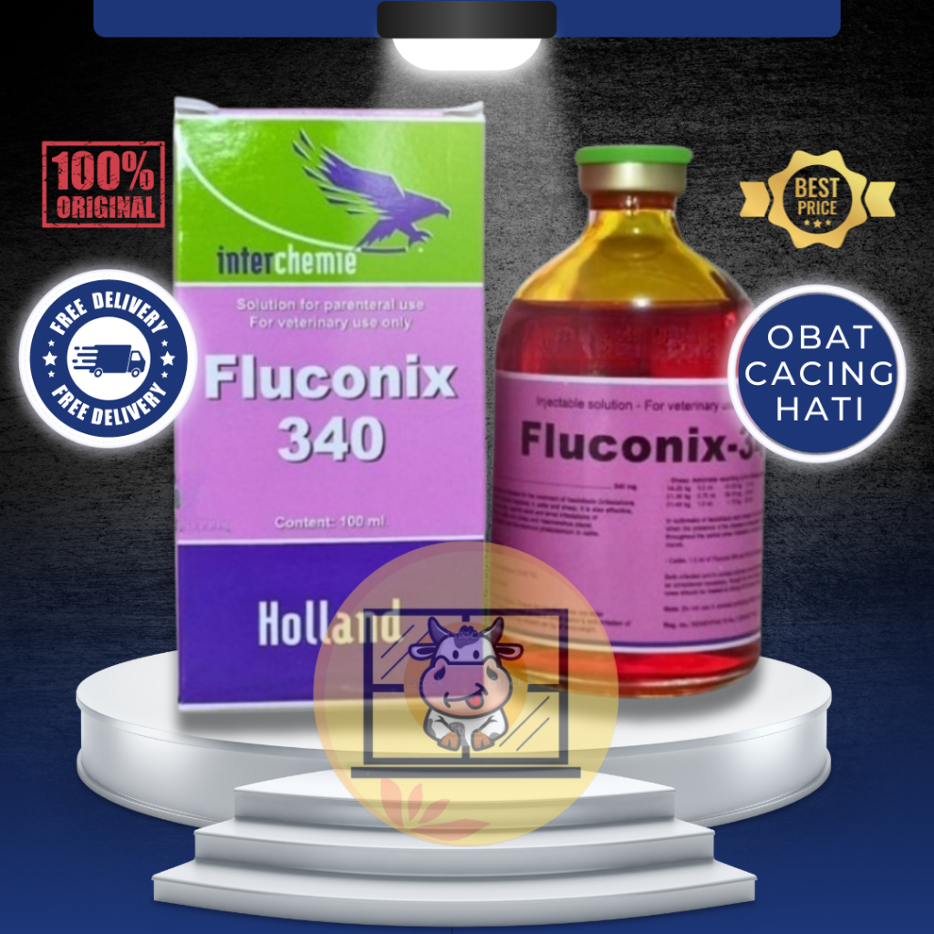 Jual FLUCONIX 100 ml - Obat Cacing Hati Untuk Sapi, Kambing, Domba ...