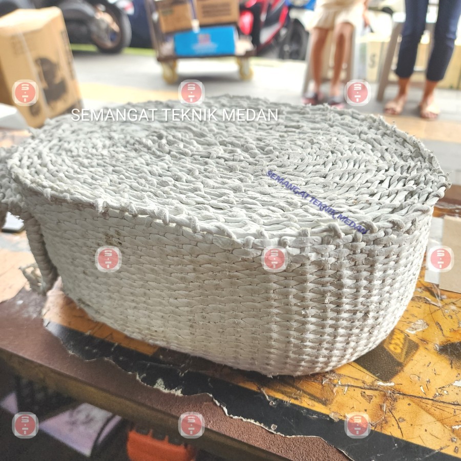 Jual FIBER ASBES PITA PACKING TAHAN PANAS 4" 4 INCH ASBES INSULATION ...