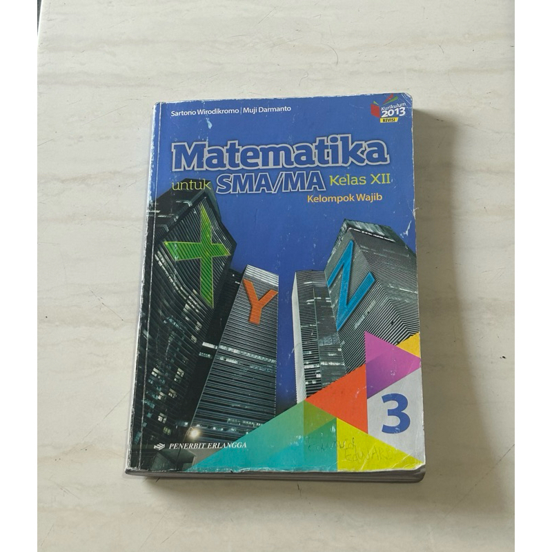 Jual Buku Erlangga Matematika Xyz Sma/Ma Jl.3/K13N-Wajib | Shopee Indonesia