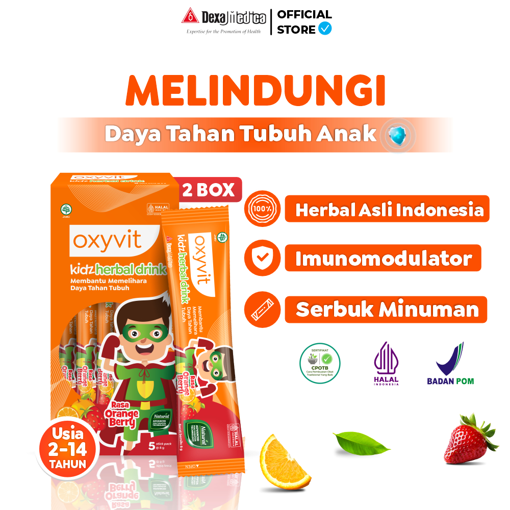 Jual Oxyvit Multivitamin Drink Imunitas - Orange Berry 2 Box 5 ...
