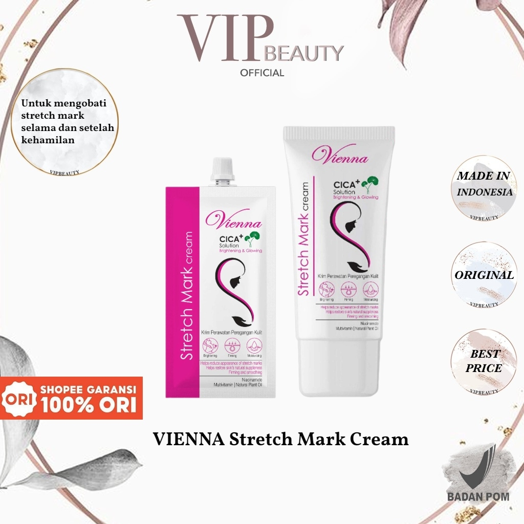 Jual VIENNA Stretch Mark Cream - 80ml | 30ml | Shopee Indonesia
