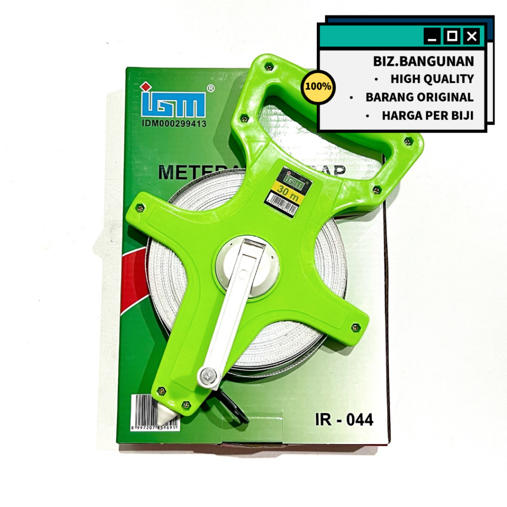 Jual ROL METER FIBER ORYX/IGM TANCAP 30M - METERAN GULUNG TANAM 30 METER | Shopee Indonesia