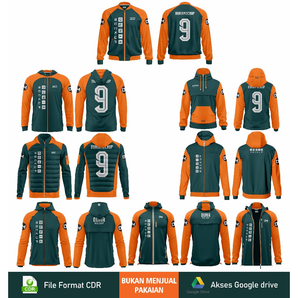 Jual Mockup Jaket Part 3 - CDR | Shopee Indonesia