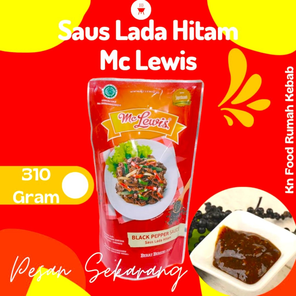 Jual TERMURAH Mc Lewis Blackpepper Sauce 310gr Saus Lada Hitam 310 Mc ...