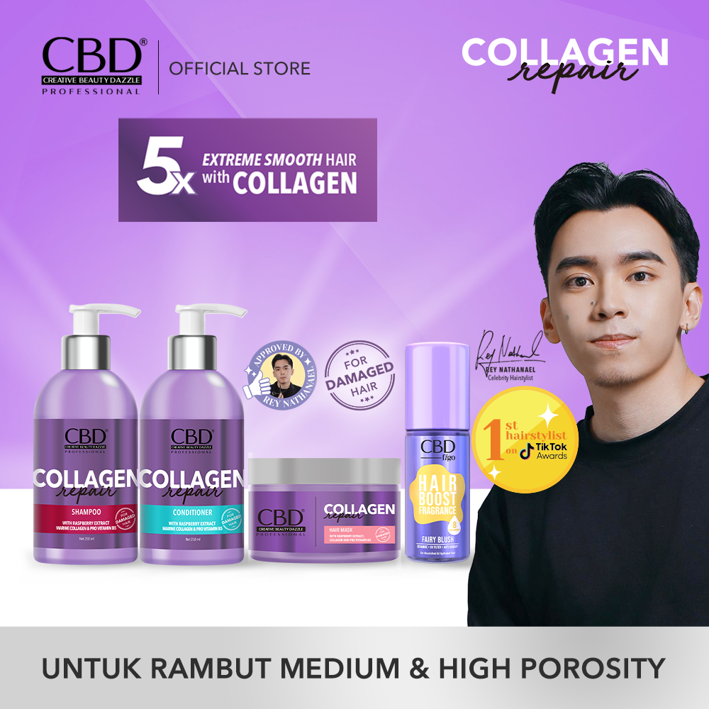 Jual [4in1] CBD Professional Paket Daily Treatments Keratin/Color ...