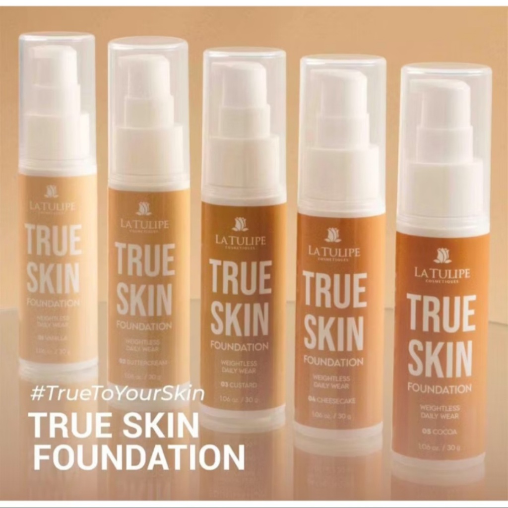Jual Latulipe True Skin Foundation Weightless Daily Wear 30gr | Shopee ...