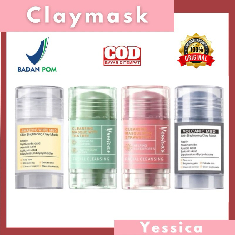 Jual YESSICA CLAYMASK Yessica’s Tea Tree & Strawberry Anti Pores & Acne ...