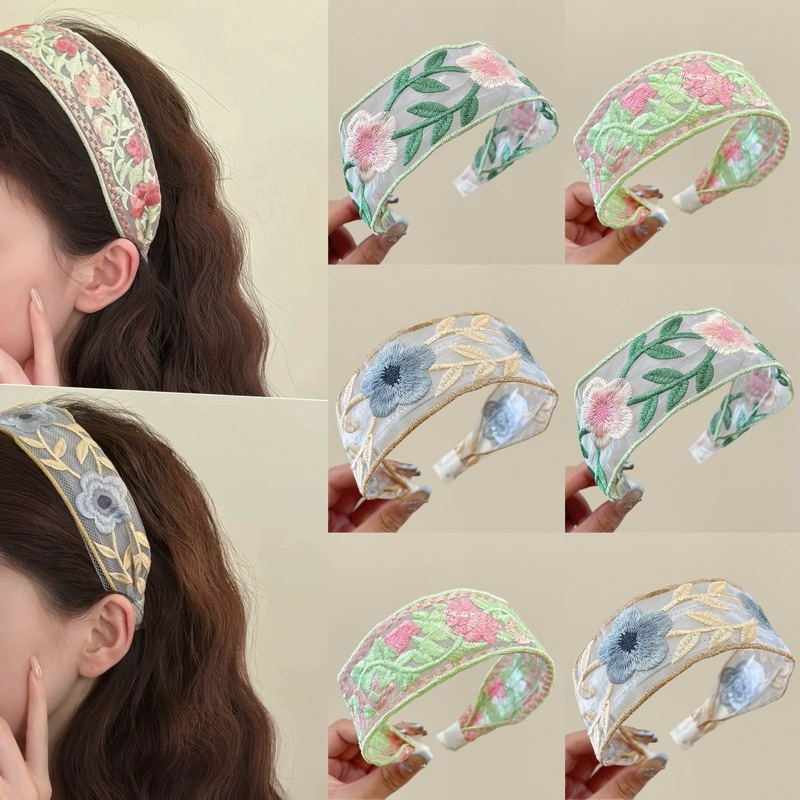 Jual bando bordir bunga cantik style korea bandana fashion wanita ...