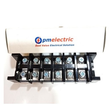 Jual Terminal Blok / Block 100A 6P 6 Pole PM Electric | Shopee Indonesia