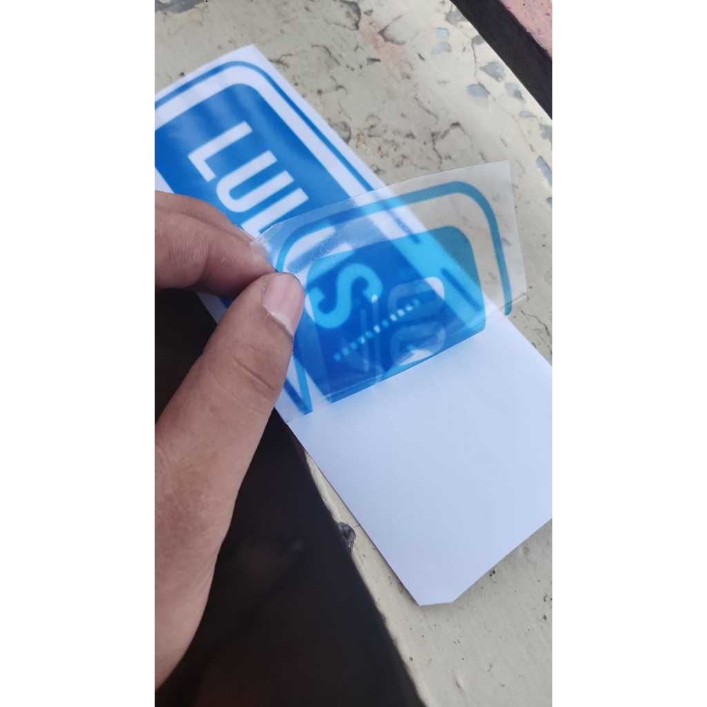 Jual STICKER TRANSPARANT LULUS / STICKER LULUS / STICKER SIDANG ...
