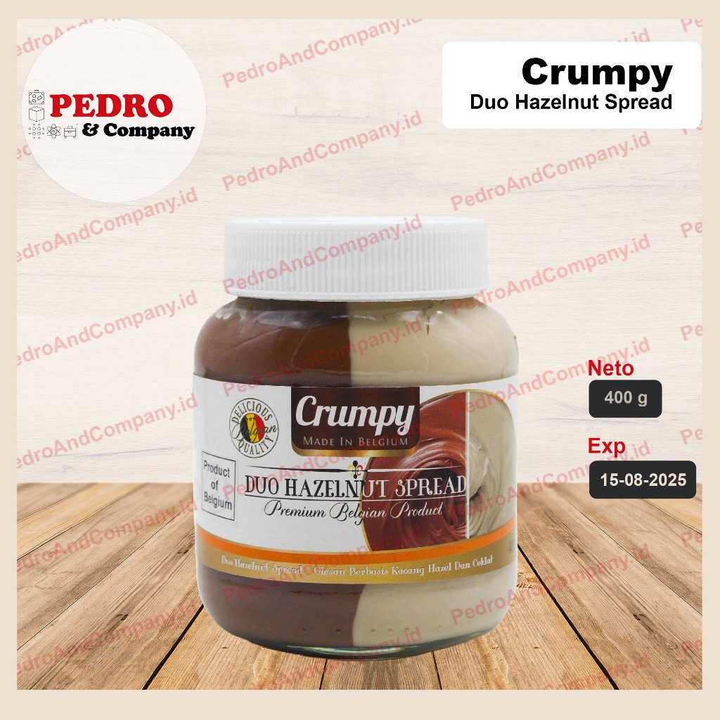 Jual crumpy duo hazelnut spread 400 gram - selai impor belgium | Shopee ...
