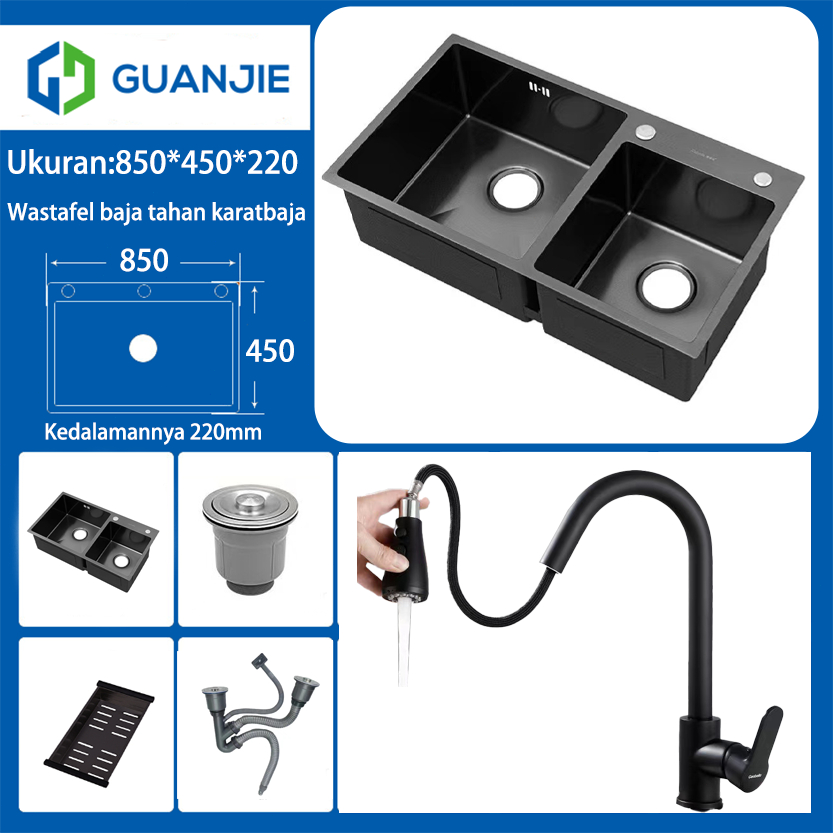 Jual GUANJIE - Stainless Steel Kitchen sink Modern Kitchen Sink Bak ...