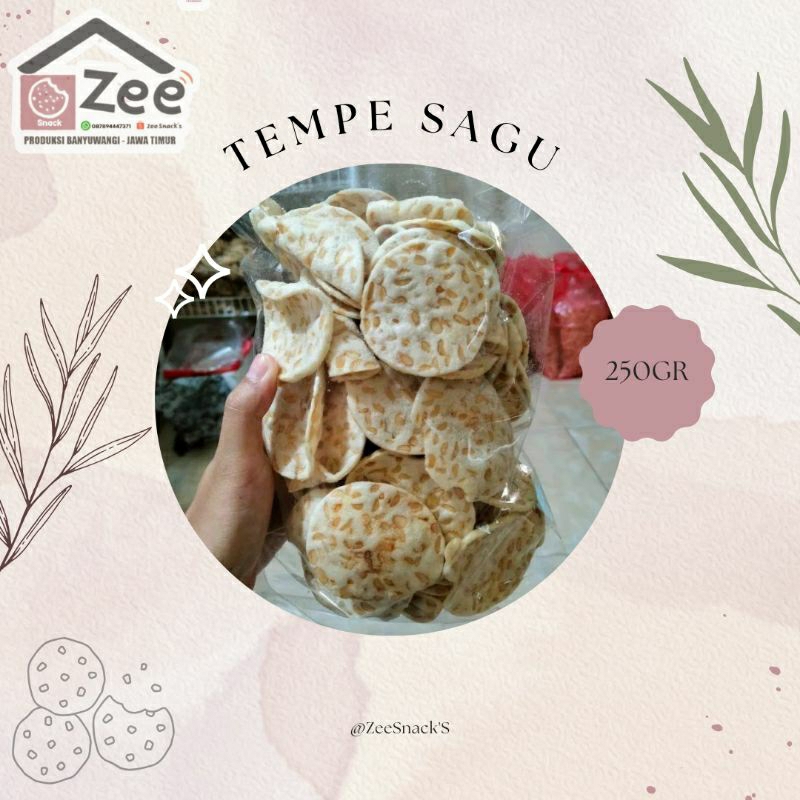 Jual KRIPIK TEMPE SAGU HOMEMADE 250gr by Zee Snack | Shopee Indonesia