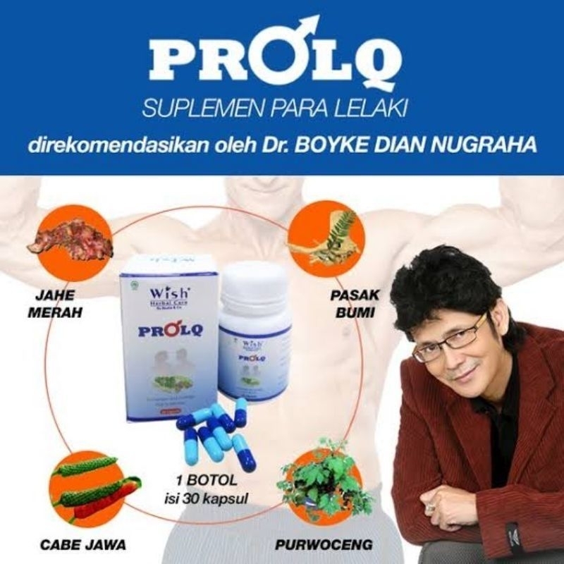 Jual Wish ProlQ Kapsul Original Dr Boyke - Suplemen Pria Herbal 1 Botol ...